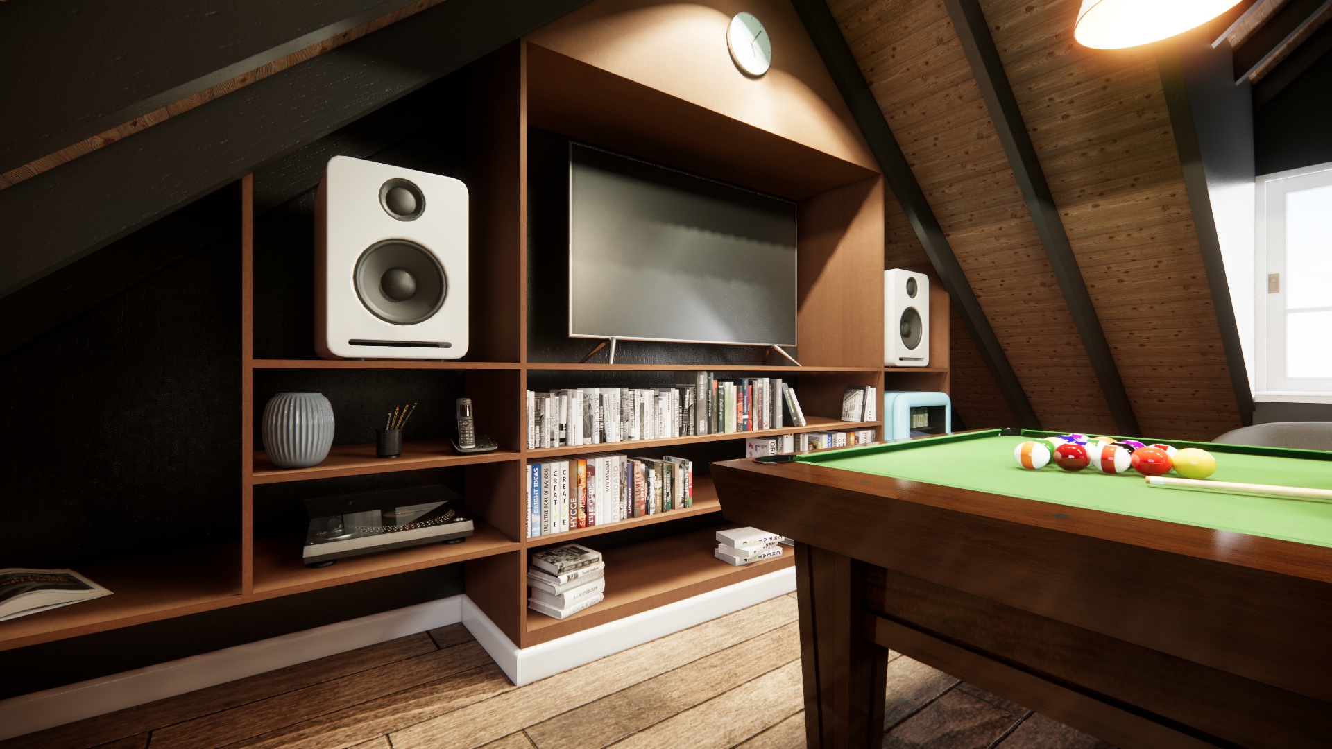 Pool Table Game Room